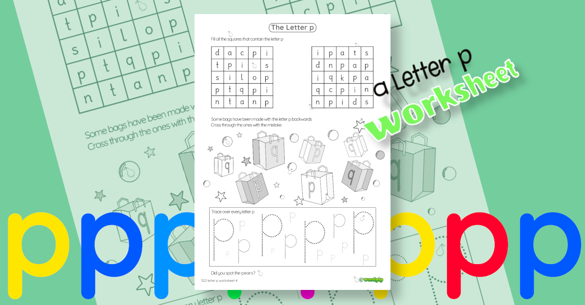 Letter p Worksheet 4
