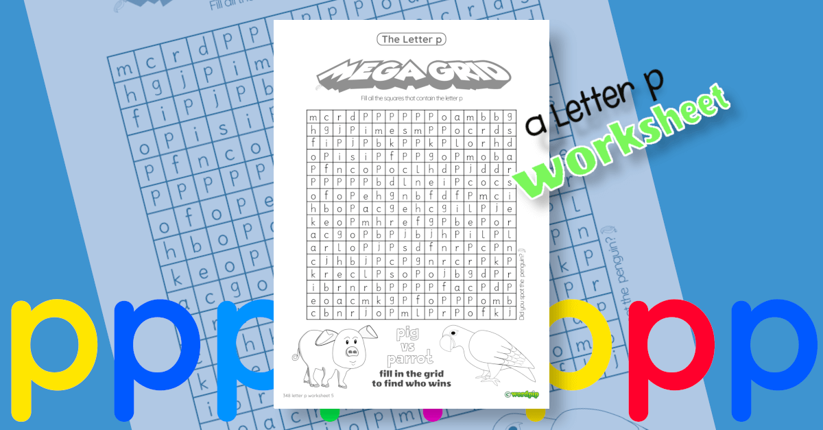 Letter p Worksheet 5