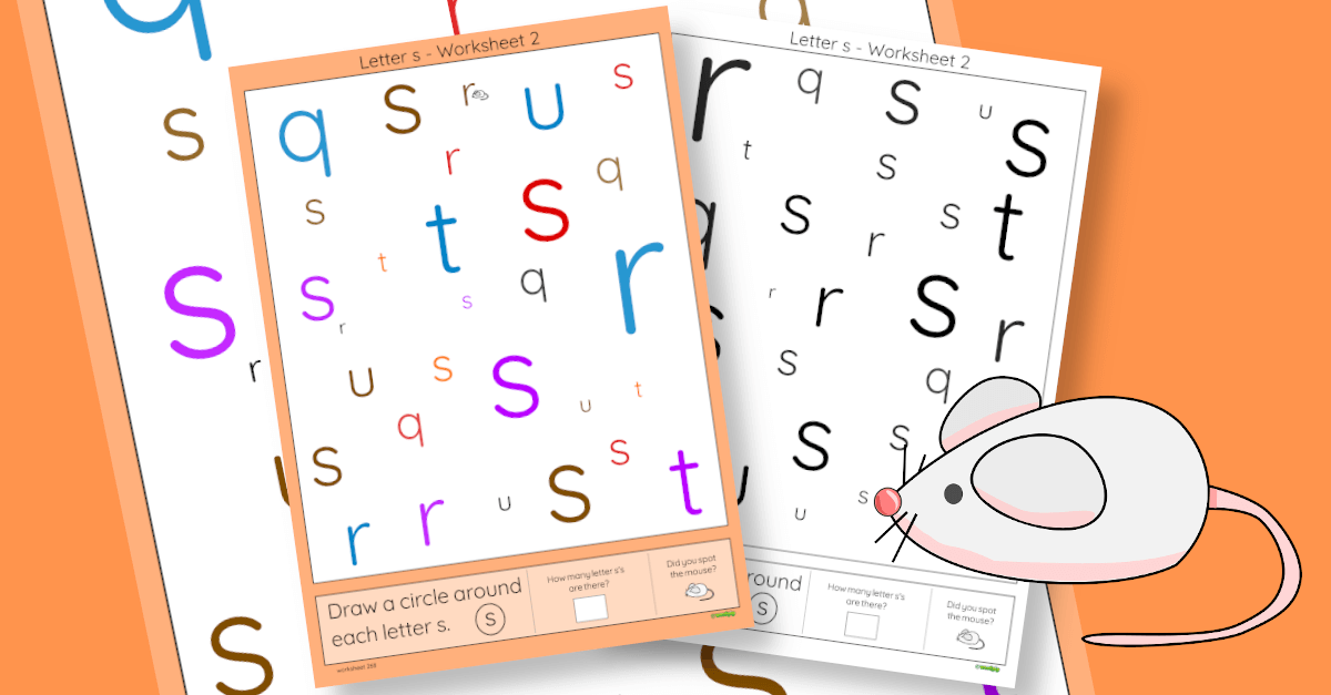 Letter s Worksheet 2
