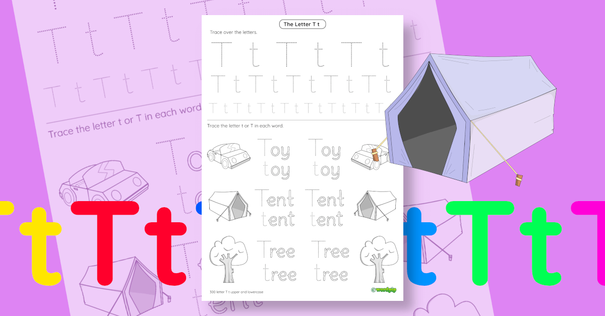 Letter t Worksheet 3