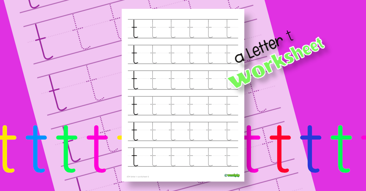 Letter t Worksheet 6