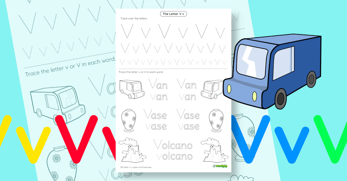 Letter v Worksheet 3