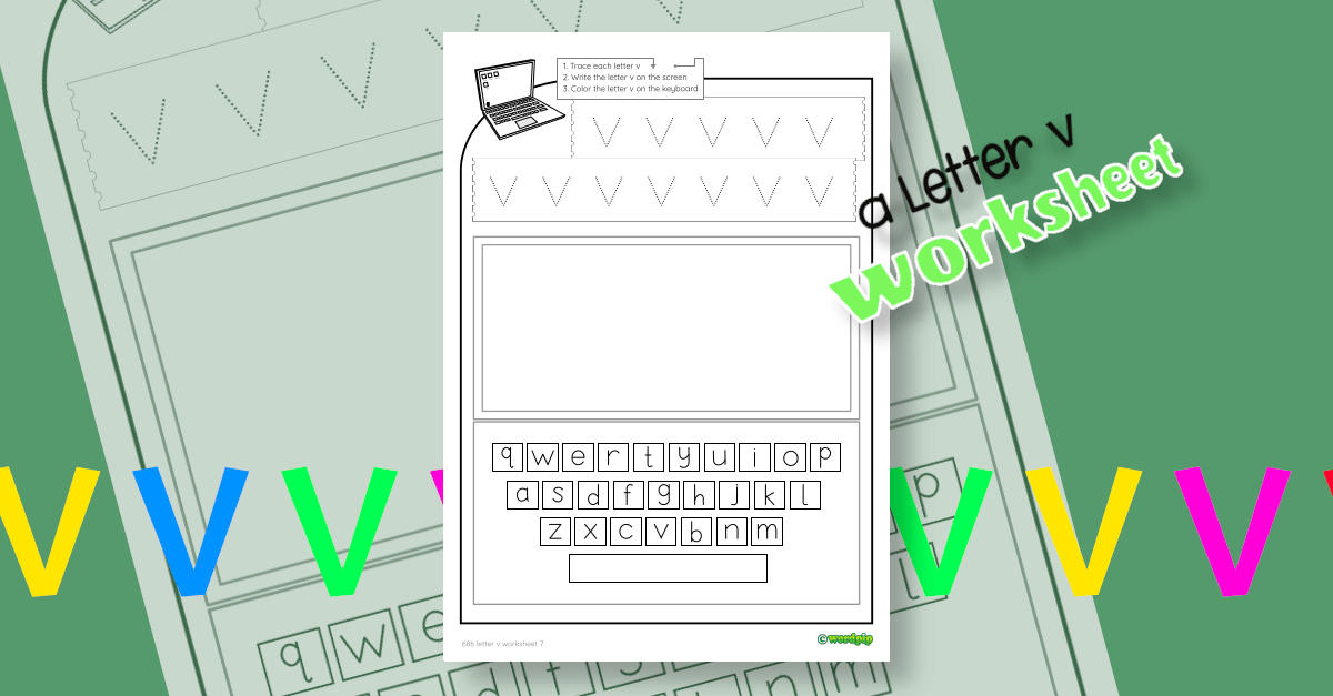 Letter v Worksheet 7