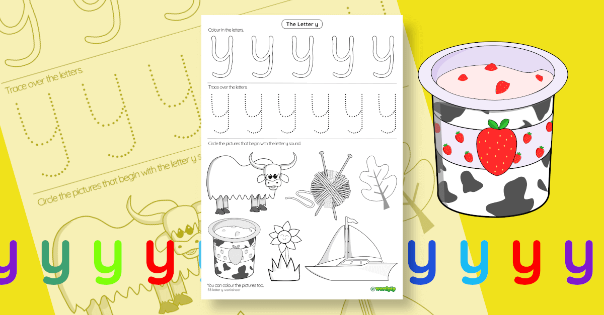 Letter y Worksheets