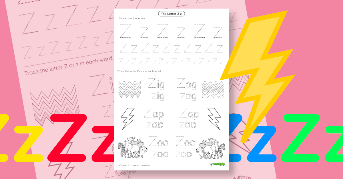 Letter z Worksheet 3