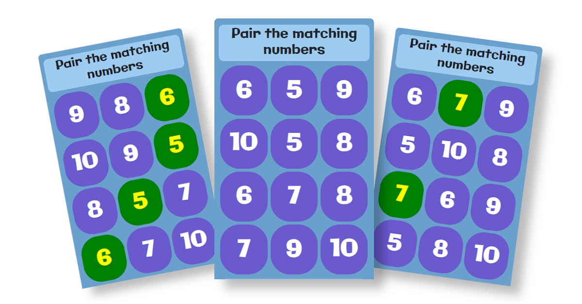 Number Pairs 5 to 10 Game