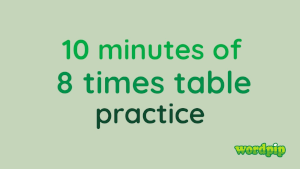 7 Times Table Sunset Scene A4 Poster